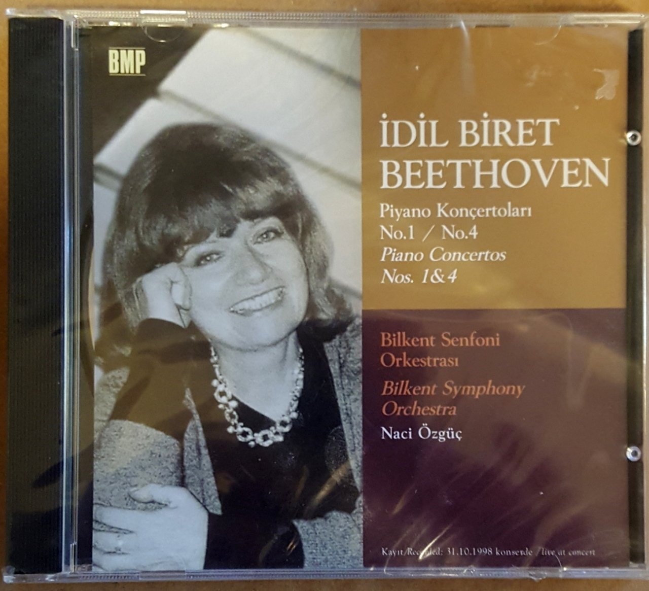 İDİL BİRET BEETHOVEN PİYANO KONÇERTOLARI No1 & No4 BİLKENT SENFONİ CD SIFIR