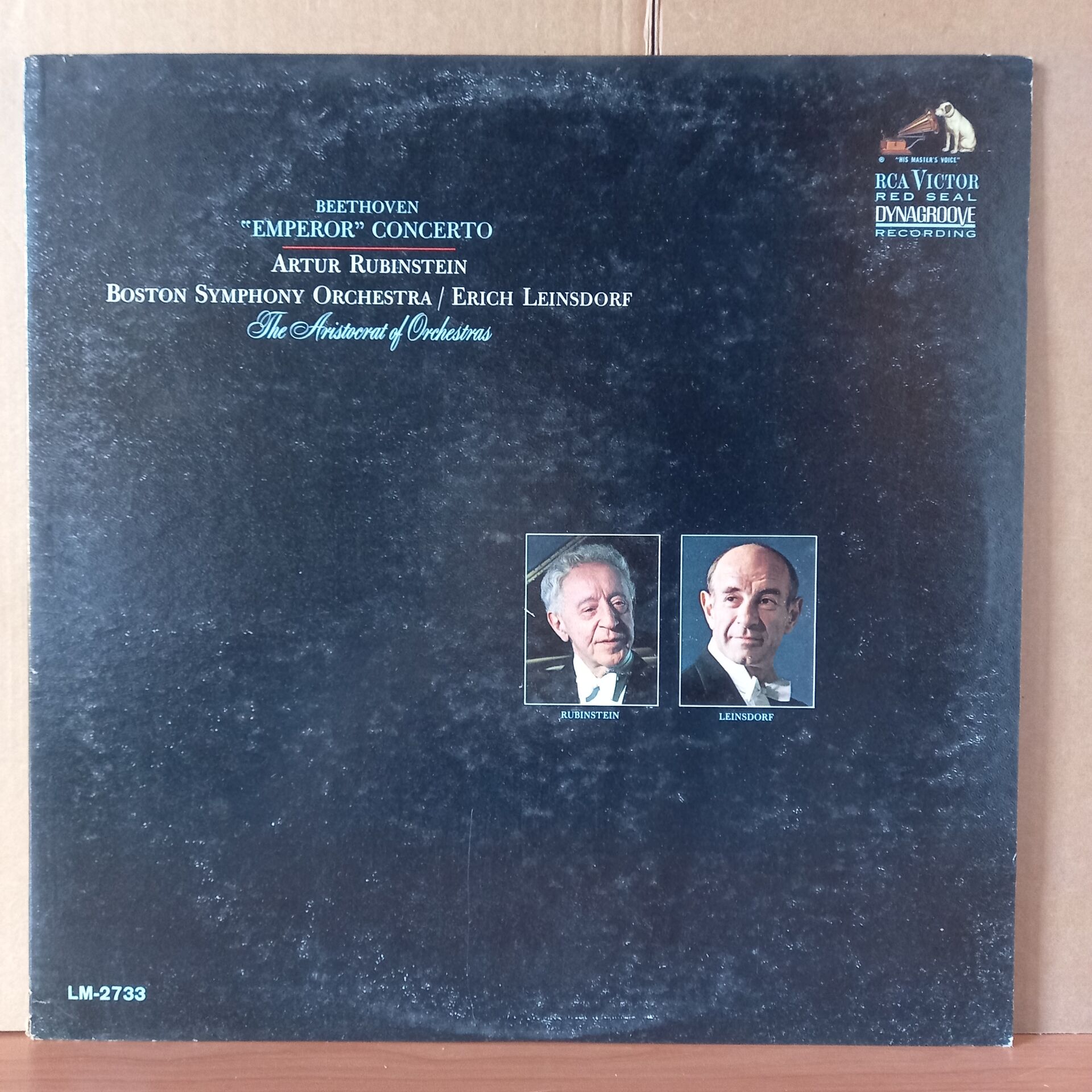 BEETHOVEN: ''EMPEROR'' CONCERTO / ARTHUR RUBINSTEIN, BOSTON SYMPHONY ...